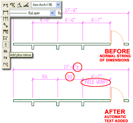 Adding Text to AutoCAD Dimensions